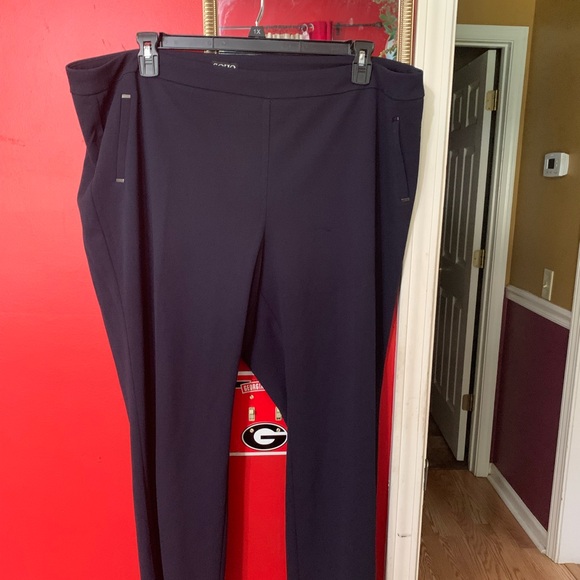 Soho | Pants & Jumpsuits | 325 Soho 3x Navy Dress Slacks With Silver ...